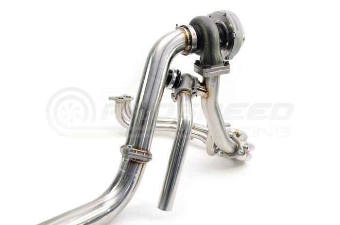 Rotated T3 Turbo Up Pipe & Down Pipe Ext Gate for Subaru WRX STI 94-07 ...