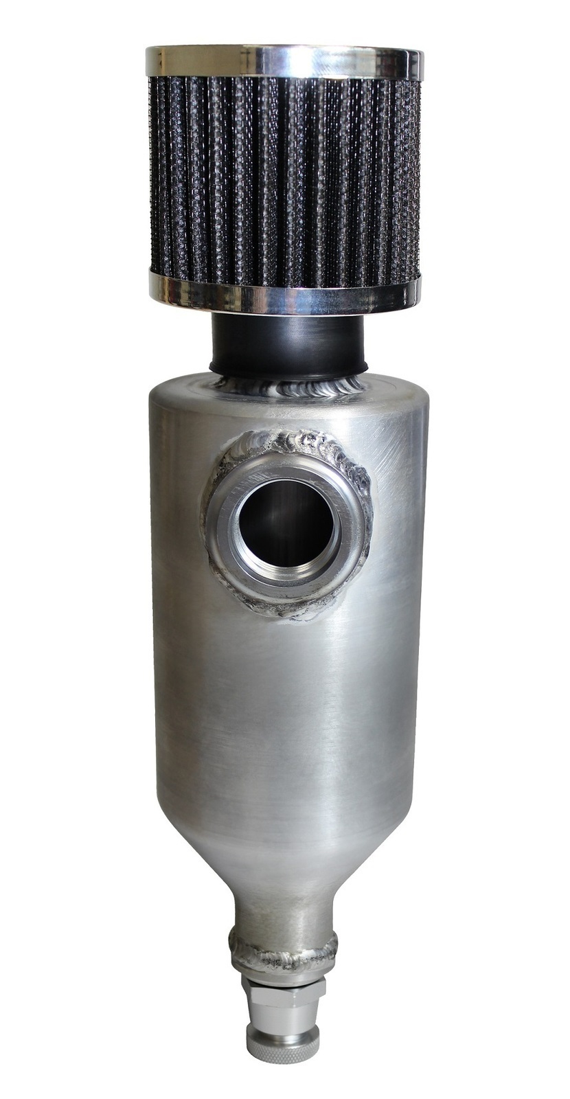 Oil Catch Can Baffle 1 X -12 AN Out Raw Aluminium 500ml