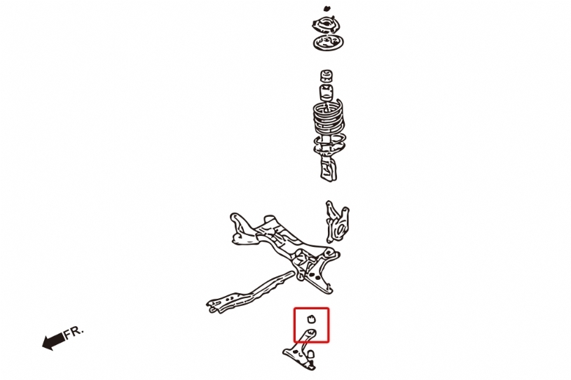 FRONT LOWER ARM BUSHING MITSUBISHI, COLT, COLT PLUS, LANCER MIRAGE, 01 ...