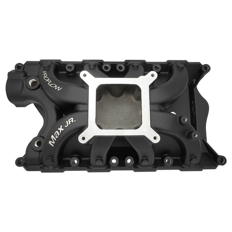 Proflow Intake Manifold Max Jr Single Plane Aluminium Black Square Bore ...