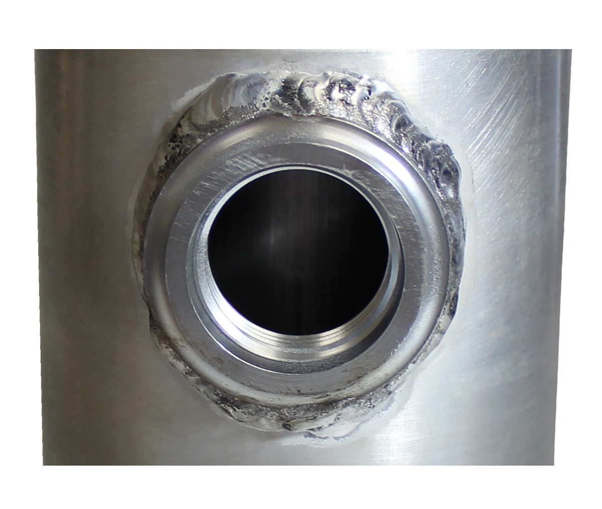 Oil Catch Can Baffle 1 X -12 AN Out Raw Aluminium 500ml