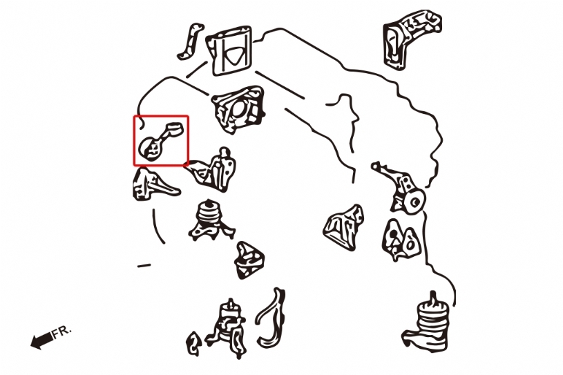 REINFORCED ENGINE MOUNT TOYOTA, LEXUS, ALPHARD/VELLFIRE, PREVIA/ESTIMA ...