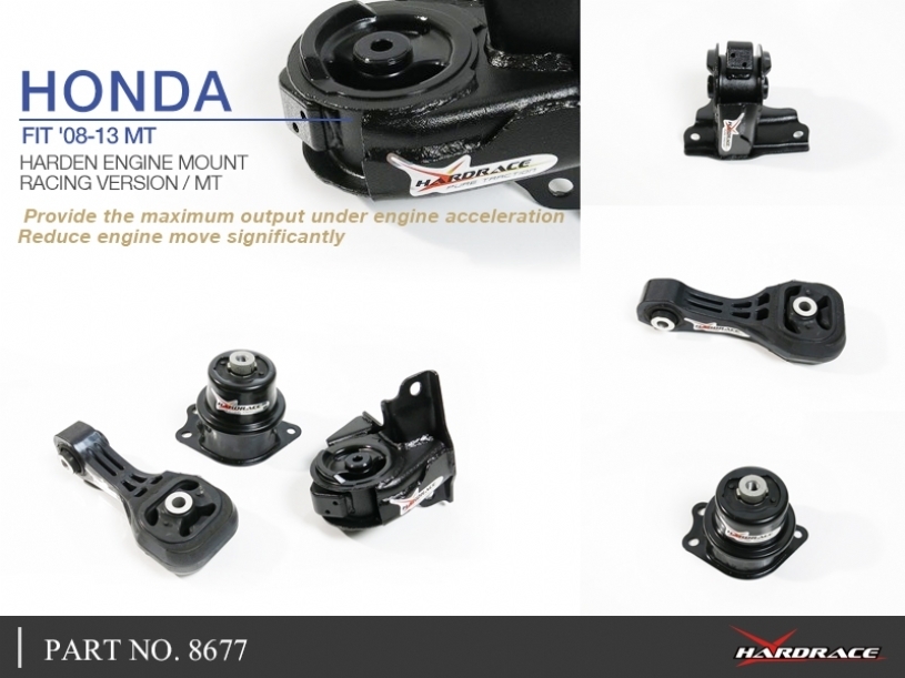 HARDENED ENGINE MOUNT (Race Version) HONDA, JAZZ/FIT, GE6/7/8/9