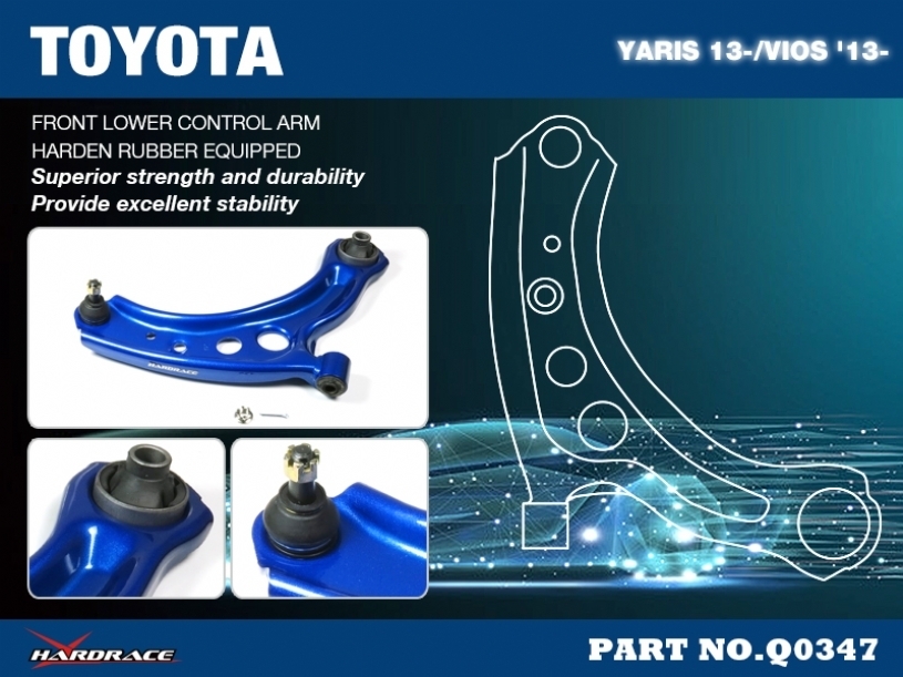 FRONT LOWER CONTROL ARM TOYOTA, SIENTA, VIOS, YARIS/VITZ, NHP170 15 ...