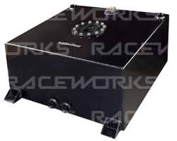 Raceworks Fuel Cell Flat Bottom With Int Baffles 15 Gallon (57L) ALY-172BK