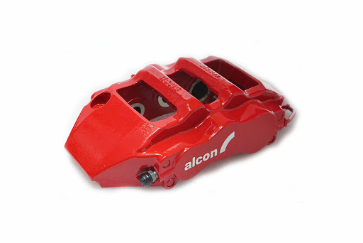 Alcon Car97 Front 6 Monblock Silver/Red/Black CAR9751ZG5 6HRLL