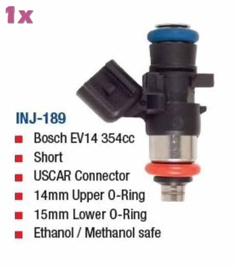 Bosch EV14 354cc Short FUEL INJECTOR