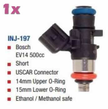 Bosch EV14 500cc Short FUEL INJECTOR