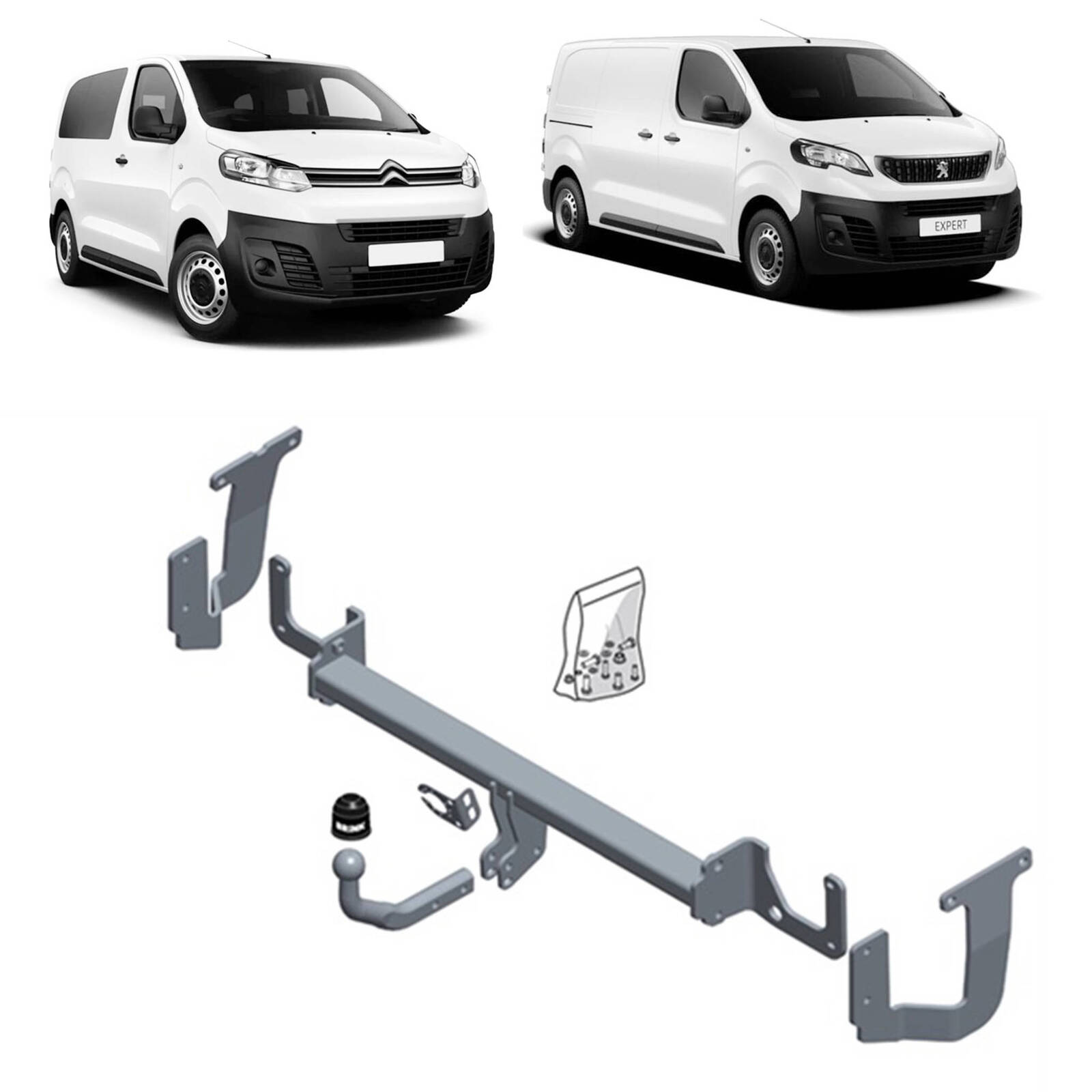 Brink Towbar for Peugeot Expert 04 2016 on Citroen Dispatch 04 2016 on