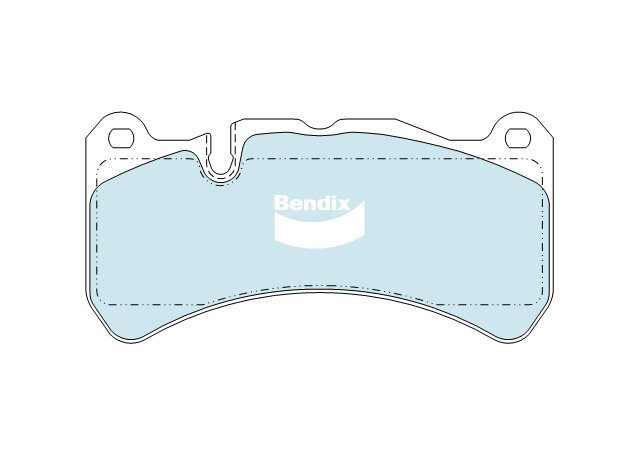 Bendix General CT Brake Pad Set Front for Falcon XR8 08-14