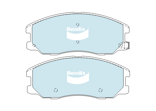 Bendix Heavy Duty Brake Pad Set Front for Captiva 06-22