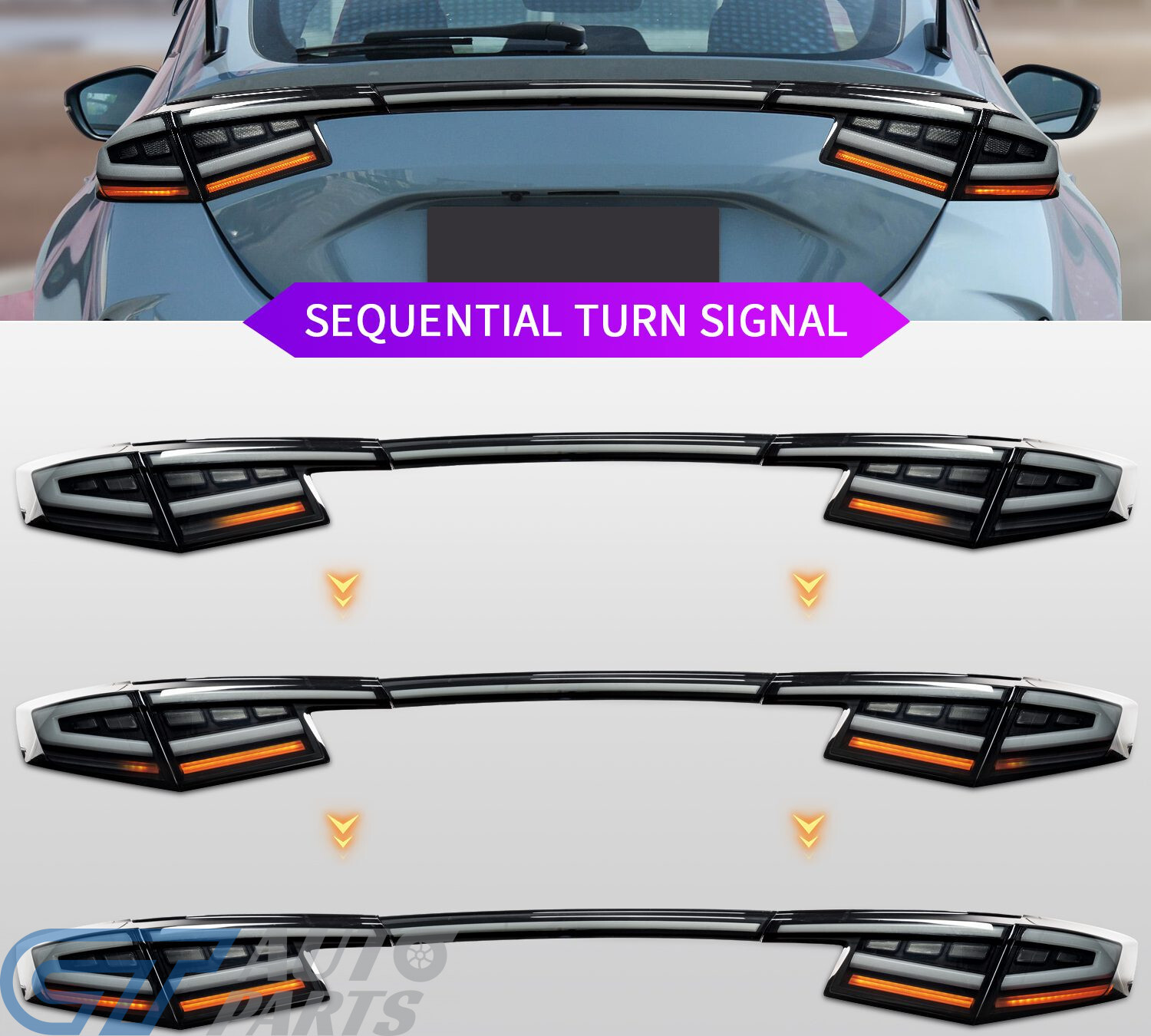 Elite Series 3D Full LED Sequential Taillights for 21-24 Honda Civic ...