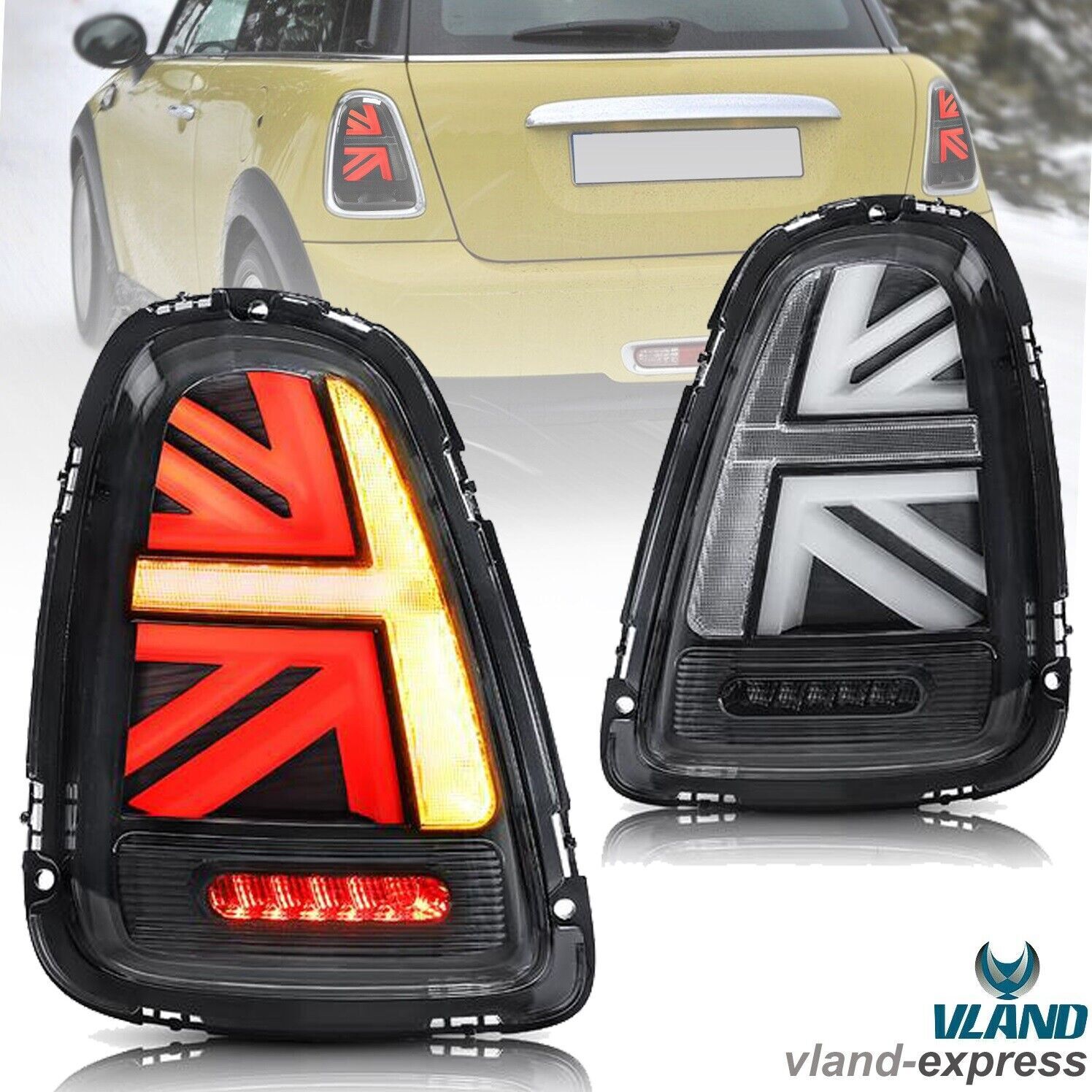 Clear LED Tail Lights For 2007-2011 BMW Mini R56 R57 R58 R59 Mini ...