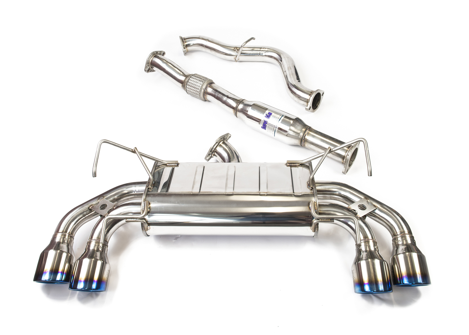 Invidia Q300 Cat Back Exhaust w/Ti Tips for Subaru WRX 11-14/STI 08-14 ...