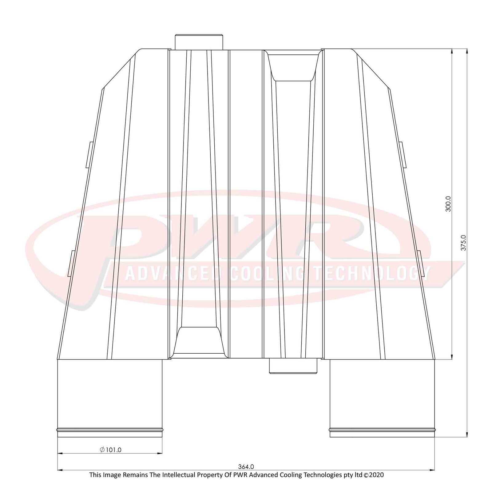 PWR UNIVERSAL ELITE 3000 Water To Air Intercooler