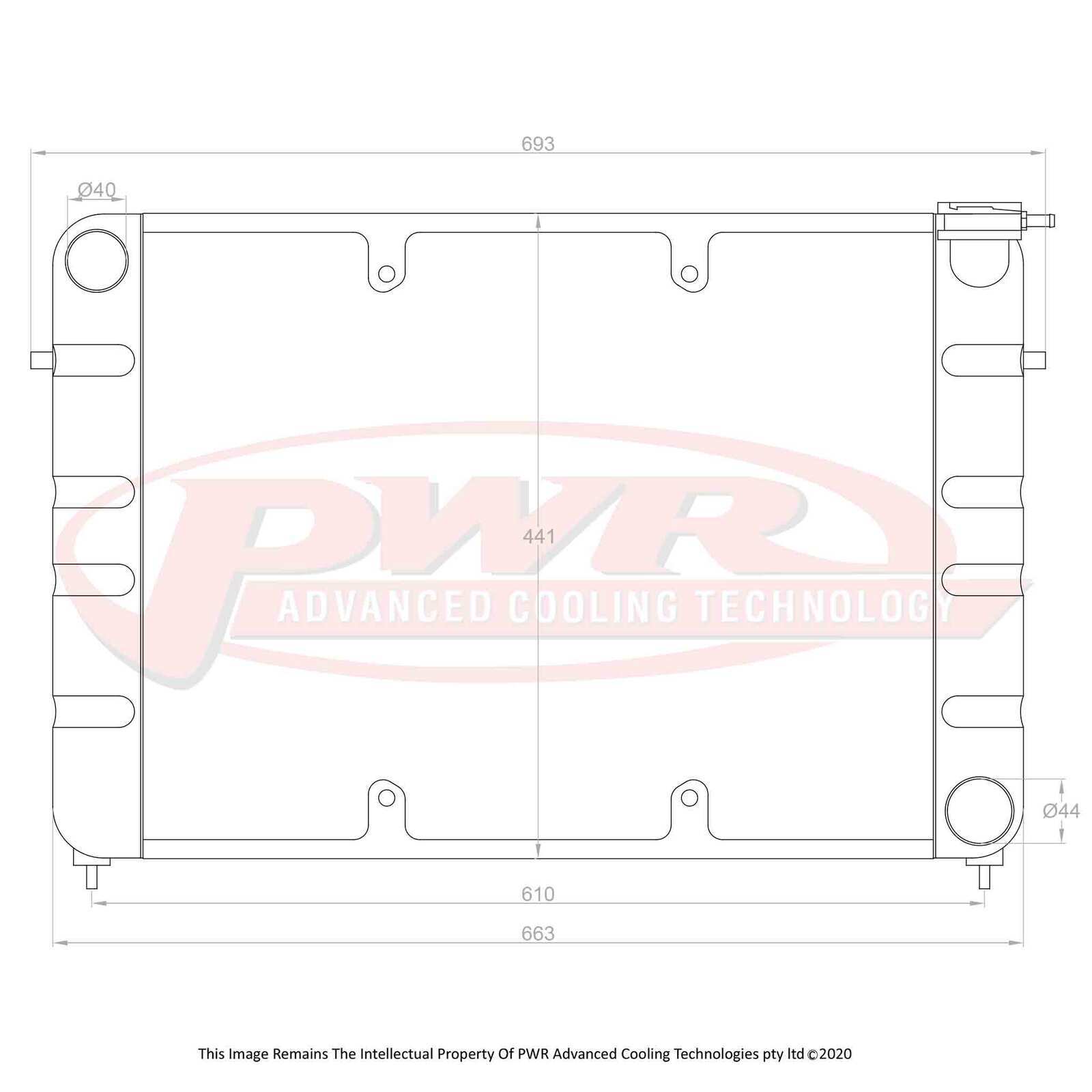 PWR 55mm Radiator for Holden Commodore VP-VS Chev V8 91-00) w/ 16" SPAL ...