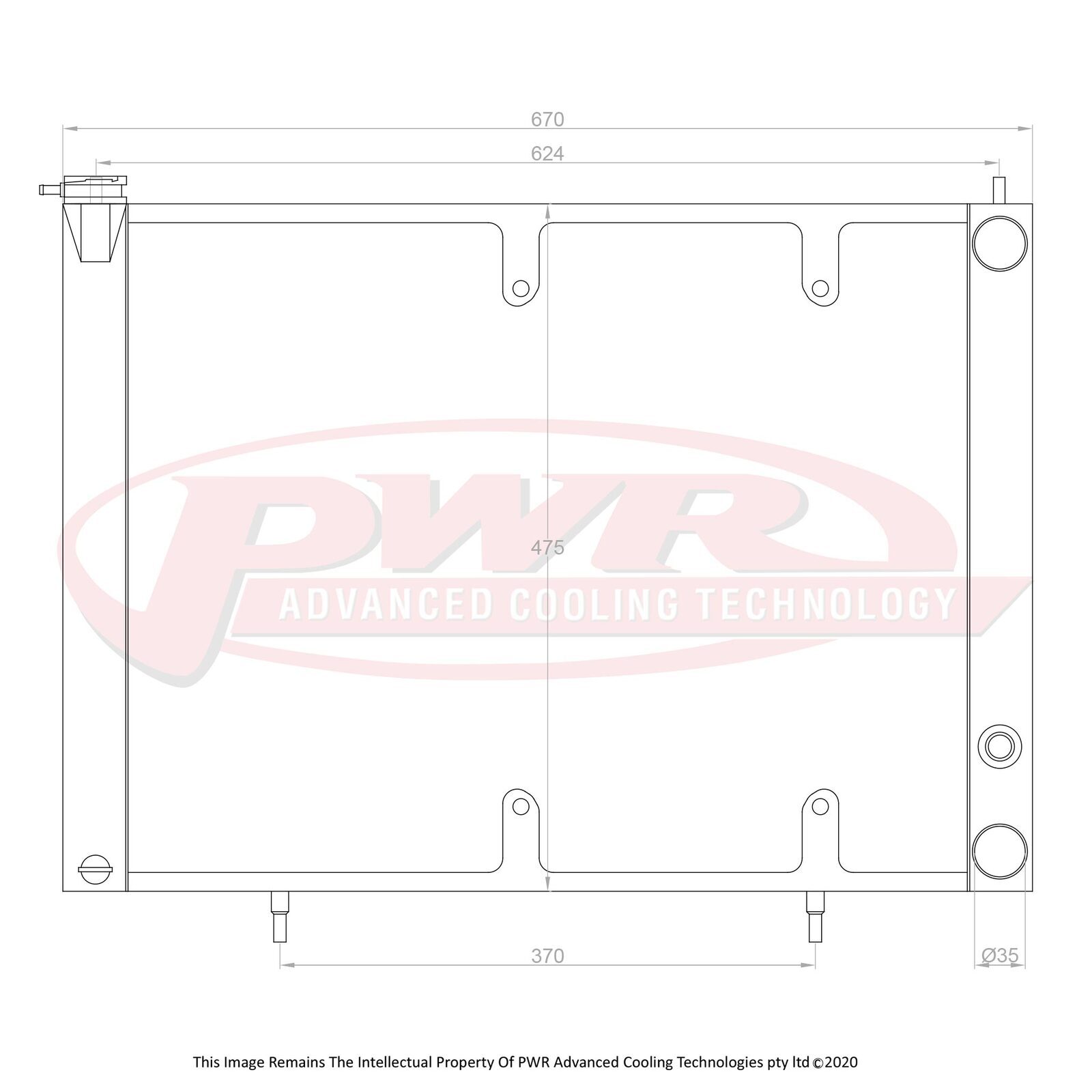 PWR 55mm Crossflow Radiator for Nissan Skyline R33 GTR+GTST/R34 GTT 95 ...