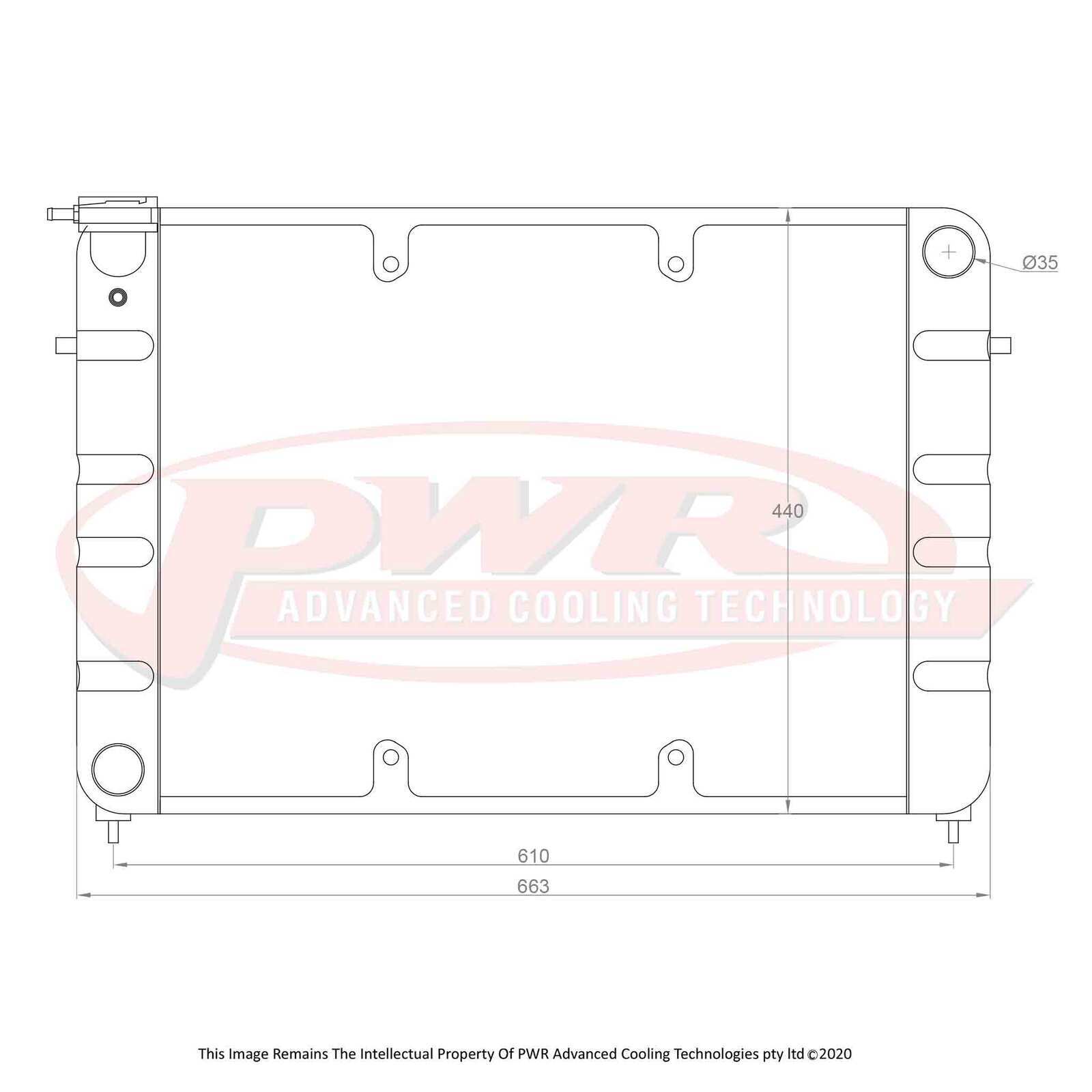 PWR 55mm Radiator for Holden Commodore VP-VS LS1 Auto 91-00) w/ 16 ...