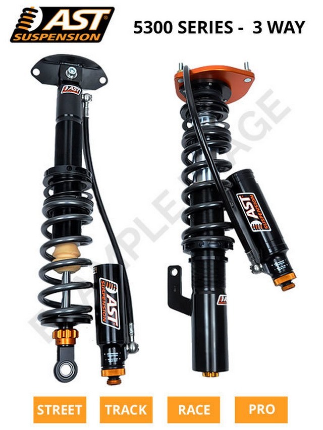 AST 5300 Series 3 Way Adjustable Coilovers suit Subaru GC8 WRX Sti 5 x ...