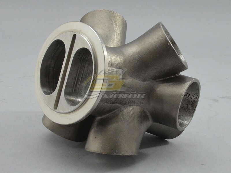 Merge Collector 6 Cylinder V-Band D/E Twin External Gate, GCG, XTRMC6-VBDE