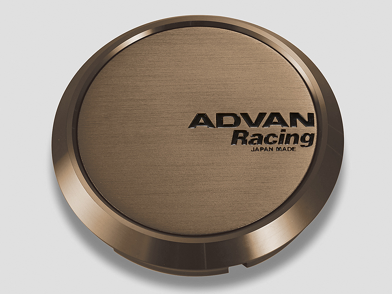 Advan Racing Center Cap 73mm 73mm Flat Amber Bronze Metallic with Black ...