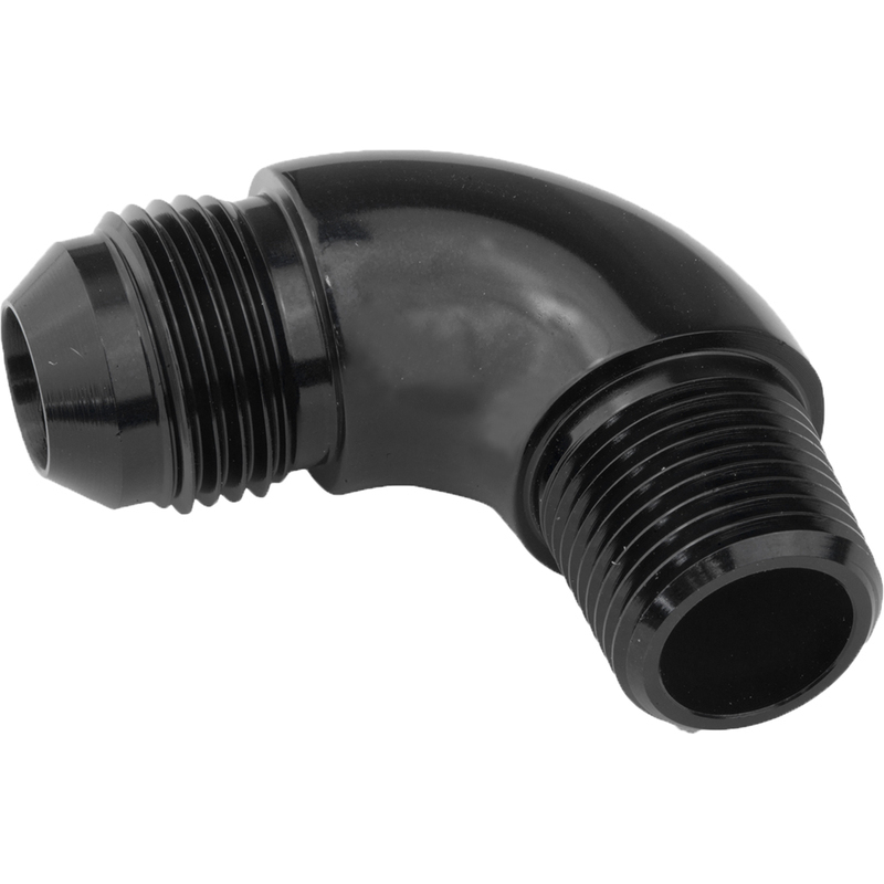 Proflow 90 Degree Full Flow 3/4in. NPT To Male -10AN Flare to NPT ...