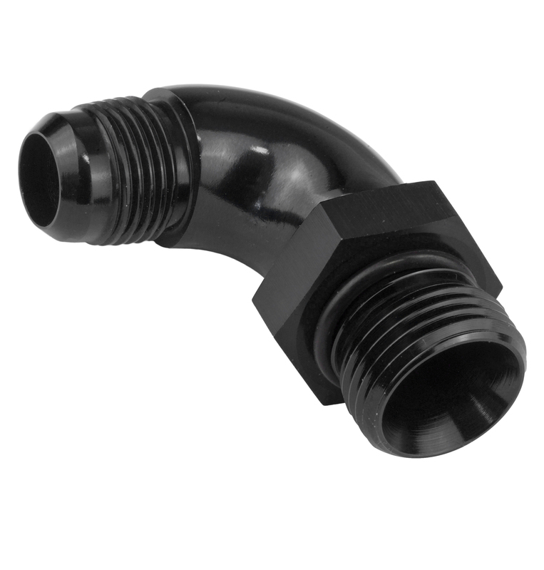 Proflow 90 Degree Male Fitting Orb Hose End To -16AN Black