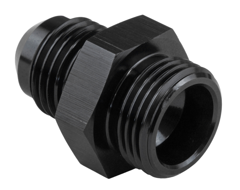 Proflow Fitting Inlet Fuel Straight Adaptor Male -06AN To 5/8in. x 20 Black