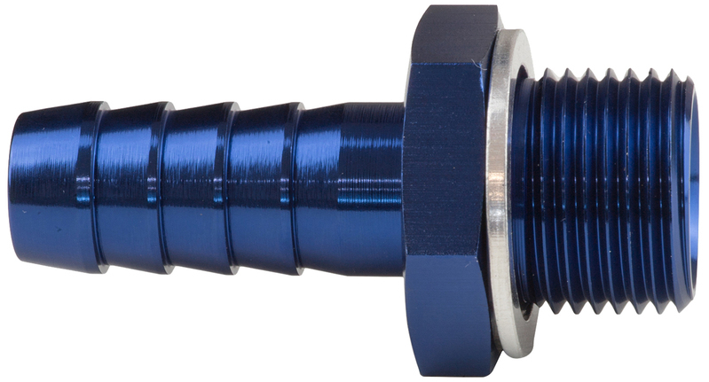 Proflow Fitting Adaptor Male 12mm x 1.50mm To 8mm Barb Blue