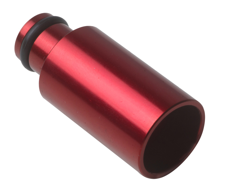 Proflow Aluminium Fuel Injector Adaptor 11mm Male To 14mm Female Long Red