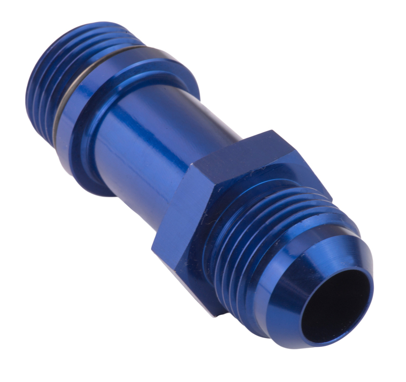 Proflow Male Extension Adaptor -12AN T -12AN O-Ring Thread Blue