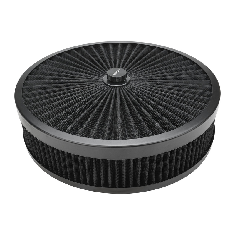 Proflow Air Filter Assembly Flow Top Round Black 14in. x 2in. Suit 5-1 ...