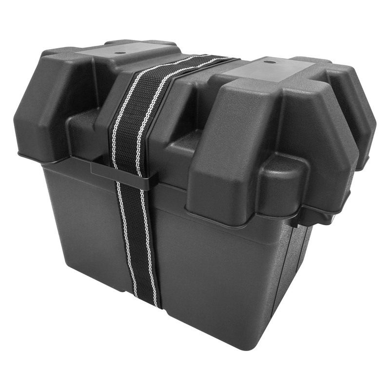Proflow Universal Battery Box Plastic ,External Size 440L x 245W x 270H ...