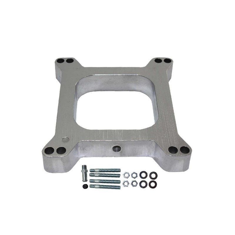 Proflow Aluminium Spacer 1 inch. Open with Vacuum Port Holley 4150 ...
