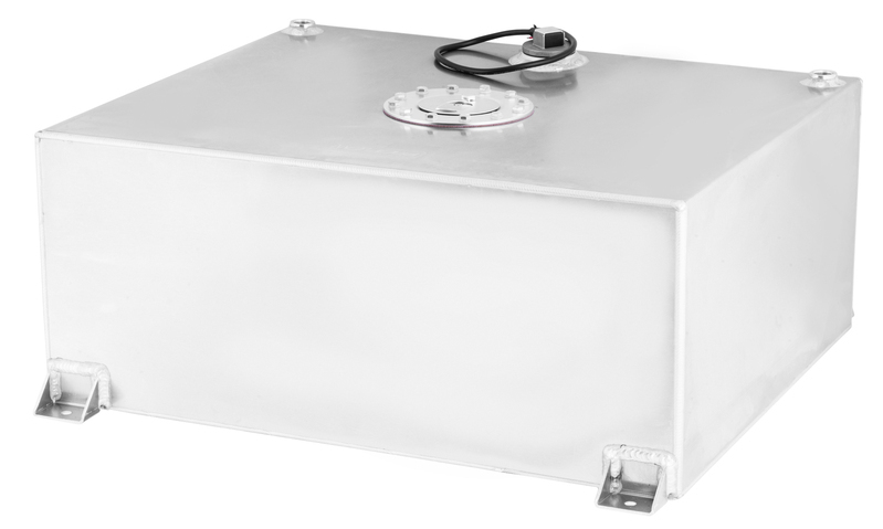 Proflow Fuel Cell Tank 20g 78L Aluminium Flat Bottom Natural 620 x 510 ...
