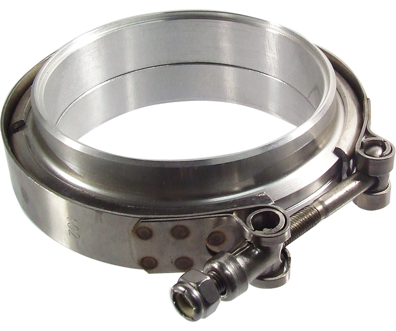 Proflow V Band Exhaust Clamp Interlocking Stainless Steel Natural 3.0 ...