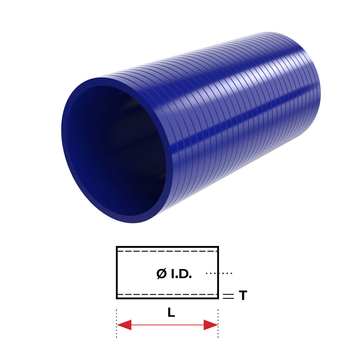 Redback Silicone Hose (1") Straight