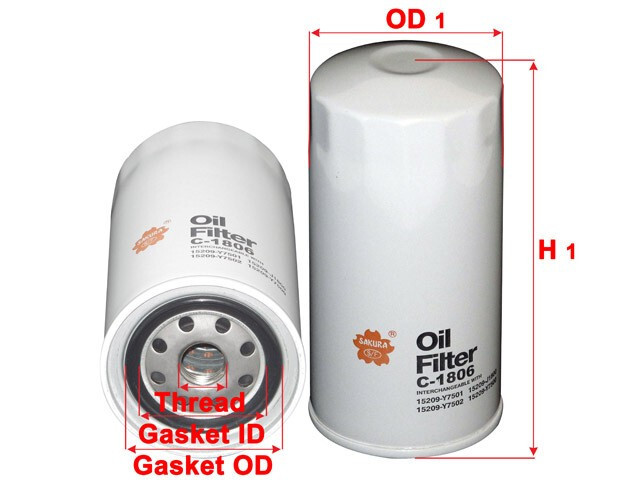 Sakura C-1806 Oil Filter - C-1806