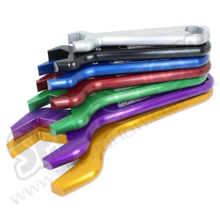 Aluminium Spanner Set -4 to -20 - Custom Anodised