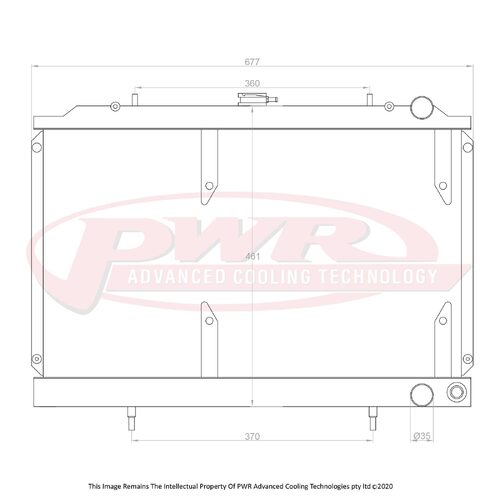 PWR 55mm Radiator for Nissan Skyline R32 GTR/GTST 89-94) w/ Offset 16 ...